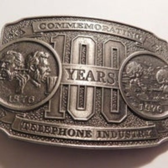 Vintage | Accessories | Vintage Belt Buckle 0 Years Telephone | Poshmark